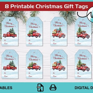 Editable Christmas Gift Tag, Printable Christmas Gift Tags, Printable ...