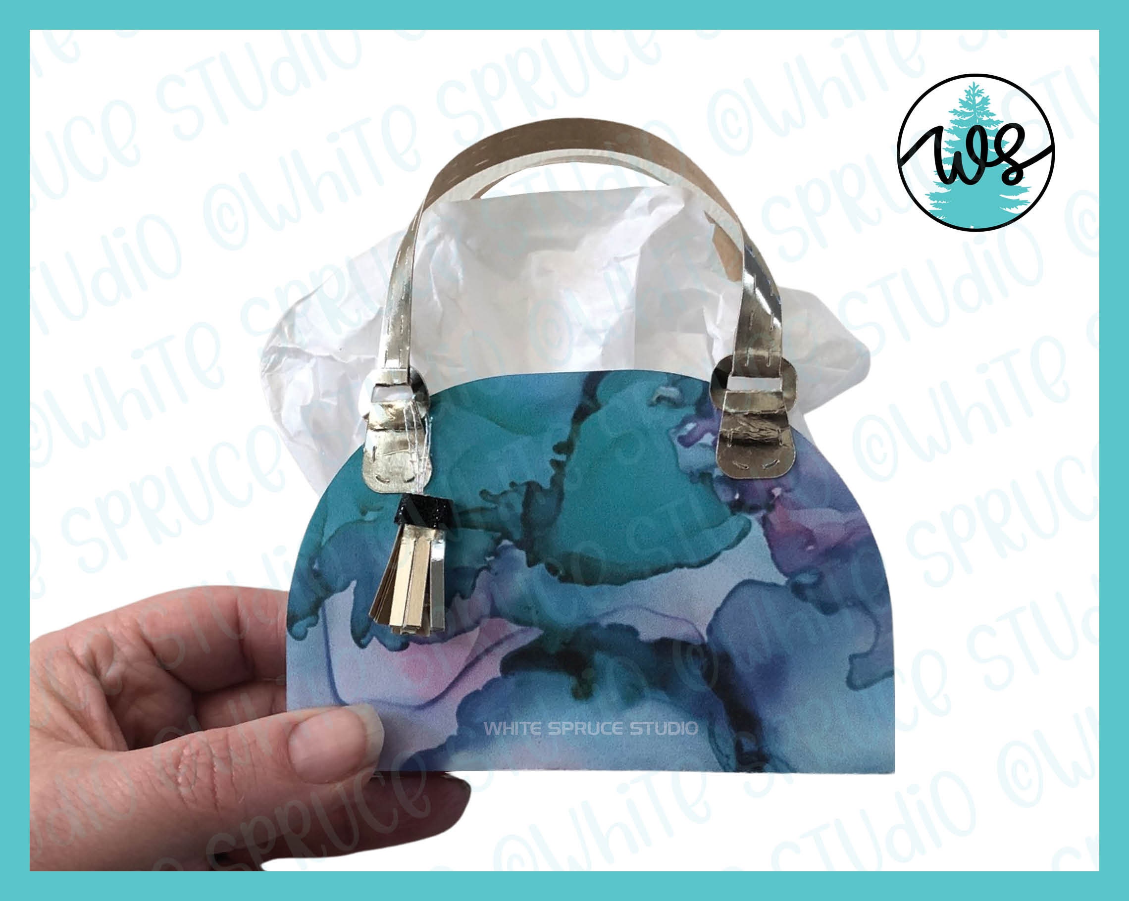 3D Paper Purse SVG Paper Purse Template Svg Paper Gift Box - Etsy Canada