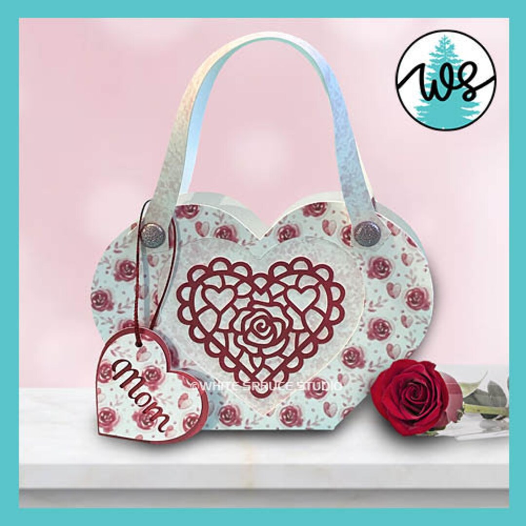 Mother's Day Paper Purse SVG, Valentine Paper Purse Svg, Mother's Day ...