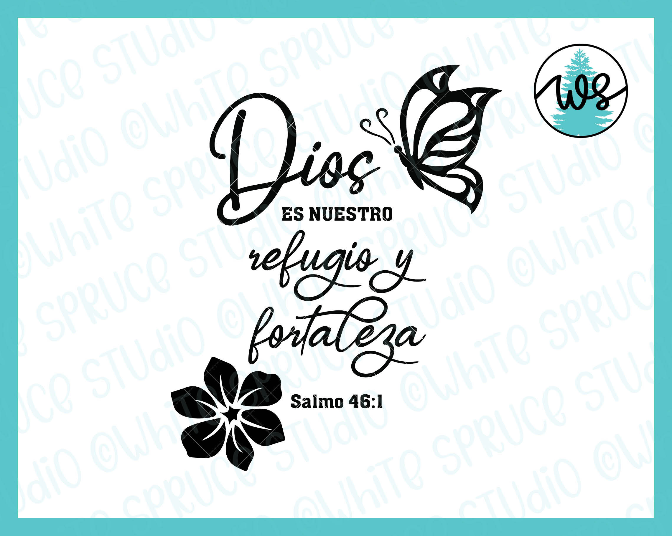 Spanish SVG Dios es Nuestro Refugio y Fortaleza Salmo 46-1 | Etsy