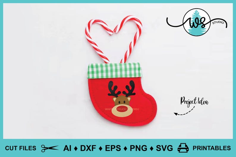 Reindeer Face Cut File, Reindeer Svg, Christmas Reindeer Svg, Reindeer ...