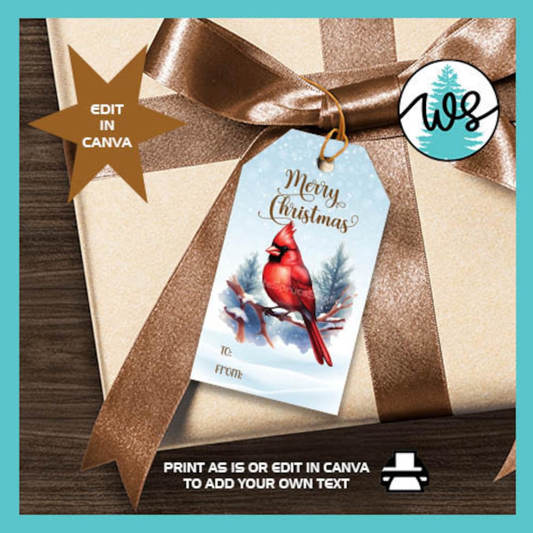 Editable Christmas Gift Tag Printable Christmas Gift Tags - Etsy