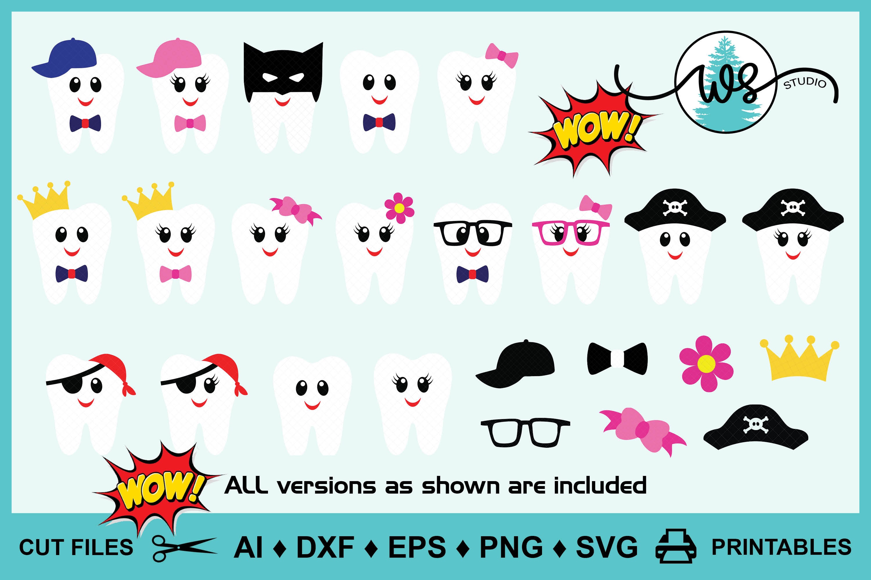 Tooth Fairy Tooth SVG Tooth Fairy SVG Cartoon Tooth SVG - Etsy Canada