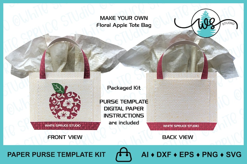 3D Paper Purse SVG Paper Purse Template Svg Teacher Gift - Etsy Canada