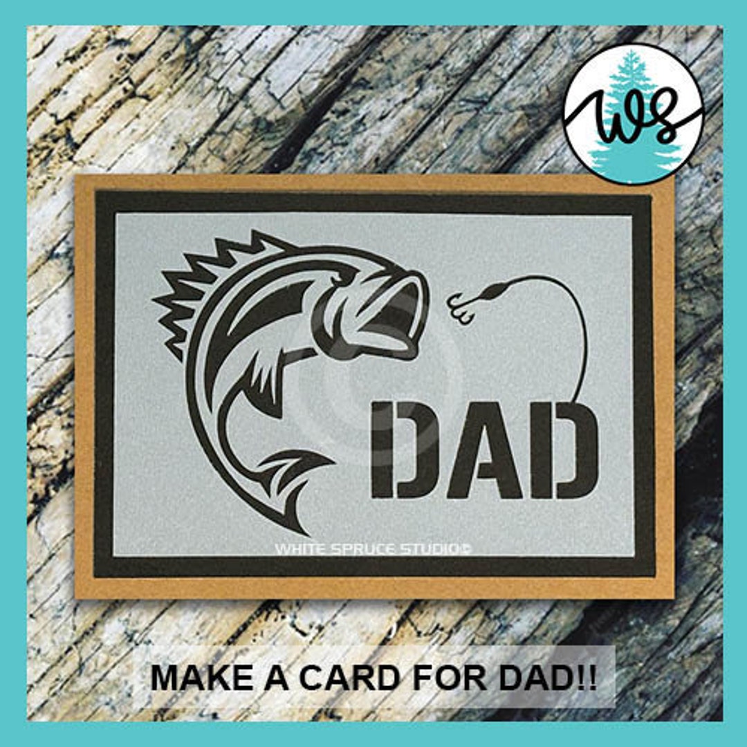 Fishing Card for Dad, Father's Day Fishing Card, Birthday Fishing Card ...