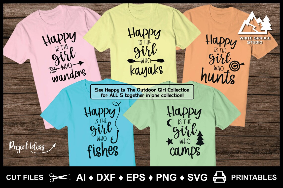 Hunting Logo SVG Hunting Saying Svg Hunting Quote Happy | Etsy