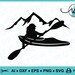 Kayak Logo SVG, Kayak Girl Mountains SVG, Kayak Girl Svg, Kayak Woman ...