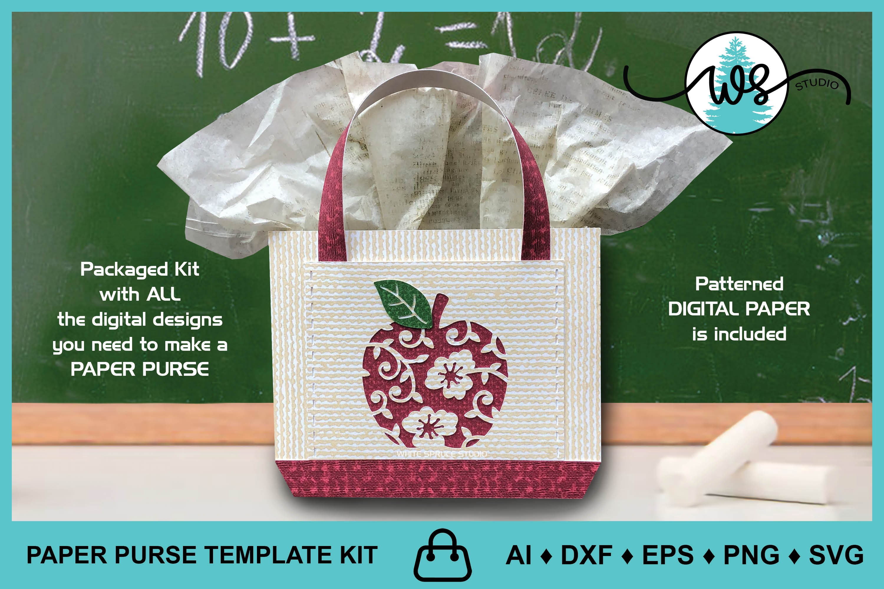 3D Paper Purse SVG Paper Purse Template Svg Teacher Gift - Etsy Canada