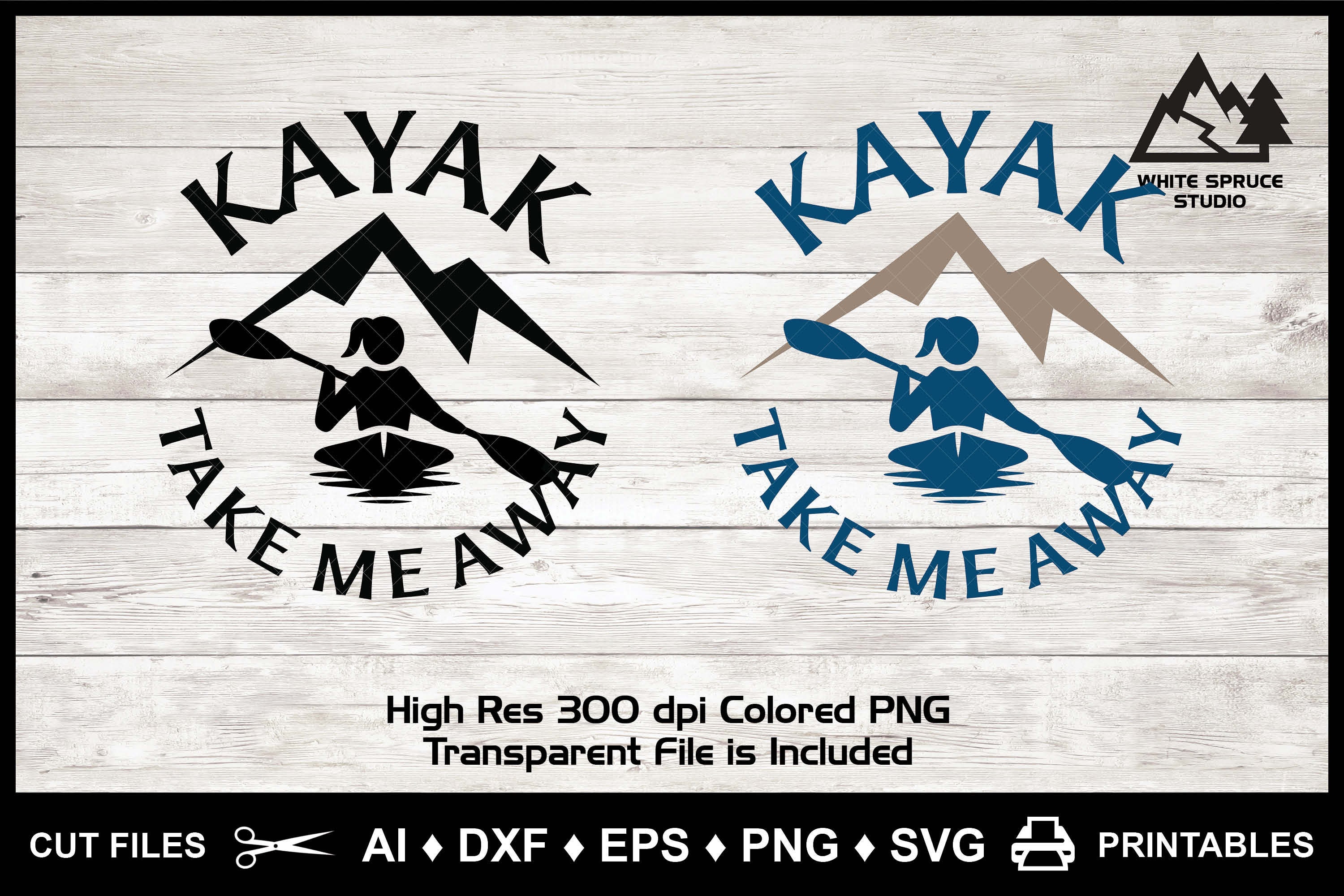 Kayak Logo Svg Kayak Saying Svg Woman Kayak SVG Mountains | Etsy Canada