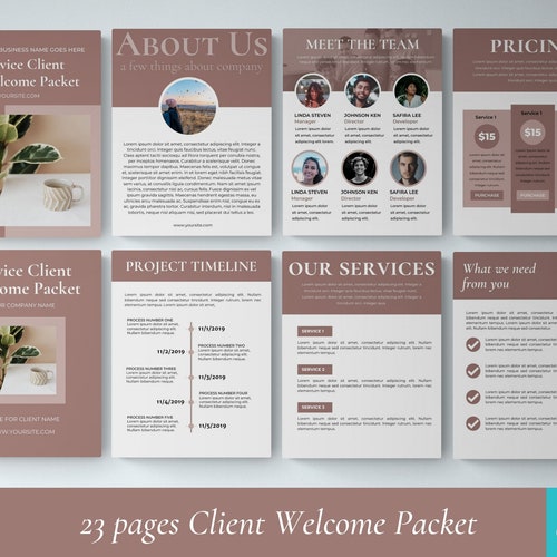 Client Welcome Packet Template Client Onboarding Template - Etsy