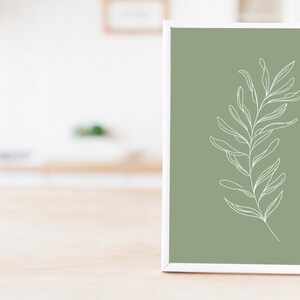 Green Leaf Abstract Art Floral Abstract Leaf Abstract Print - Etsy