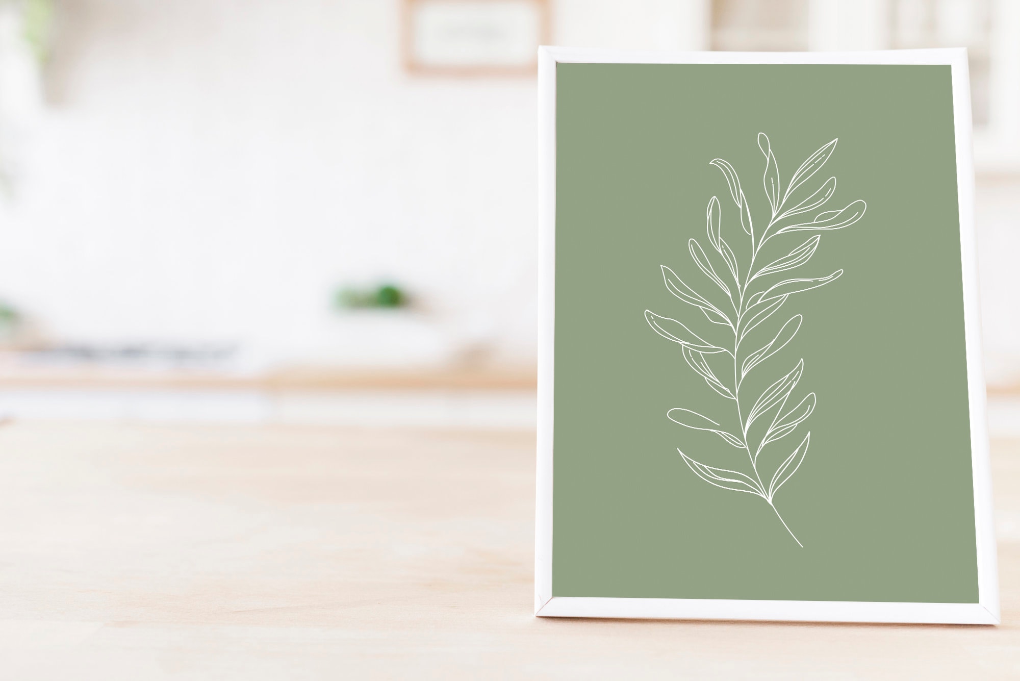 Green Leaf Abstract Art Floral Abstract Leaf Abstract Print - Etsy