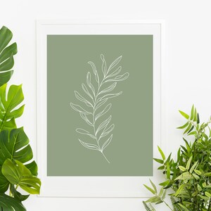 Green Leaf Abstract Art Floral Abstract Leaf Abstract Print - Etsy