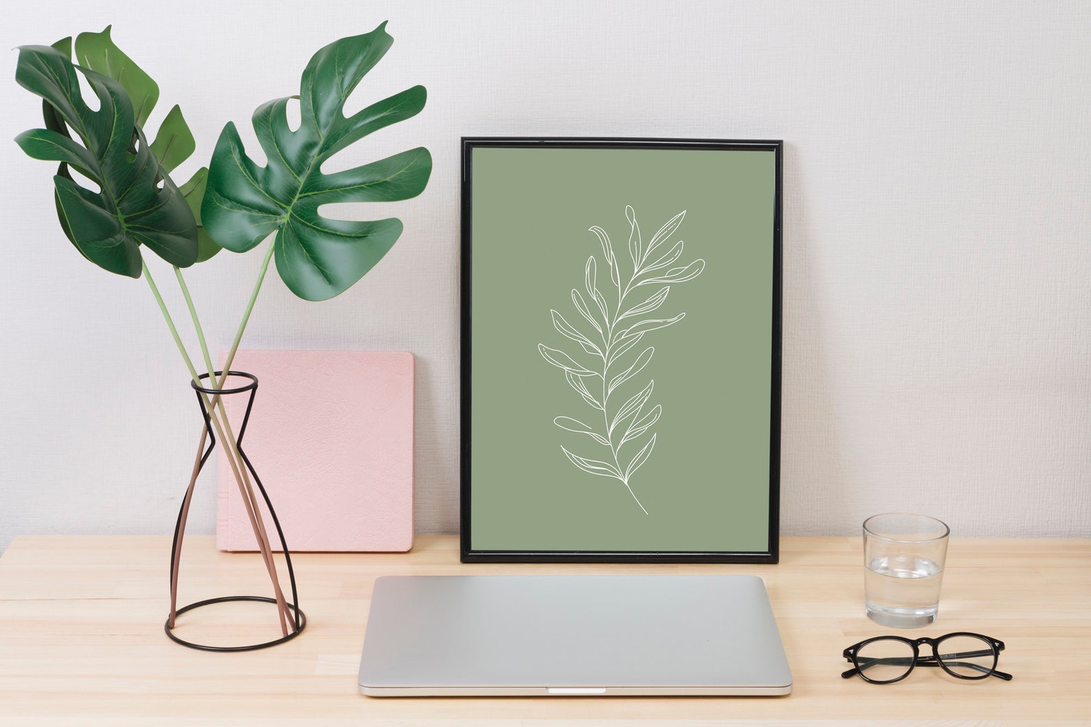 Green Leaf Abstract Art Floral Abstract Leaf Abstract Print - Etsy