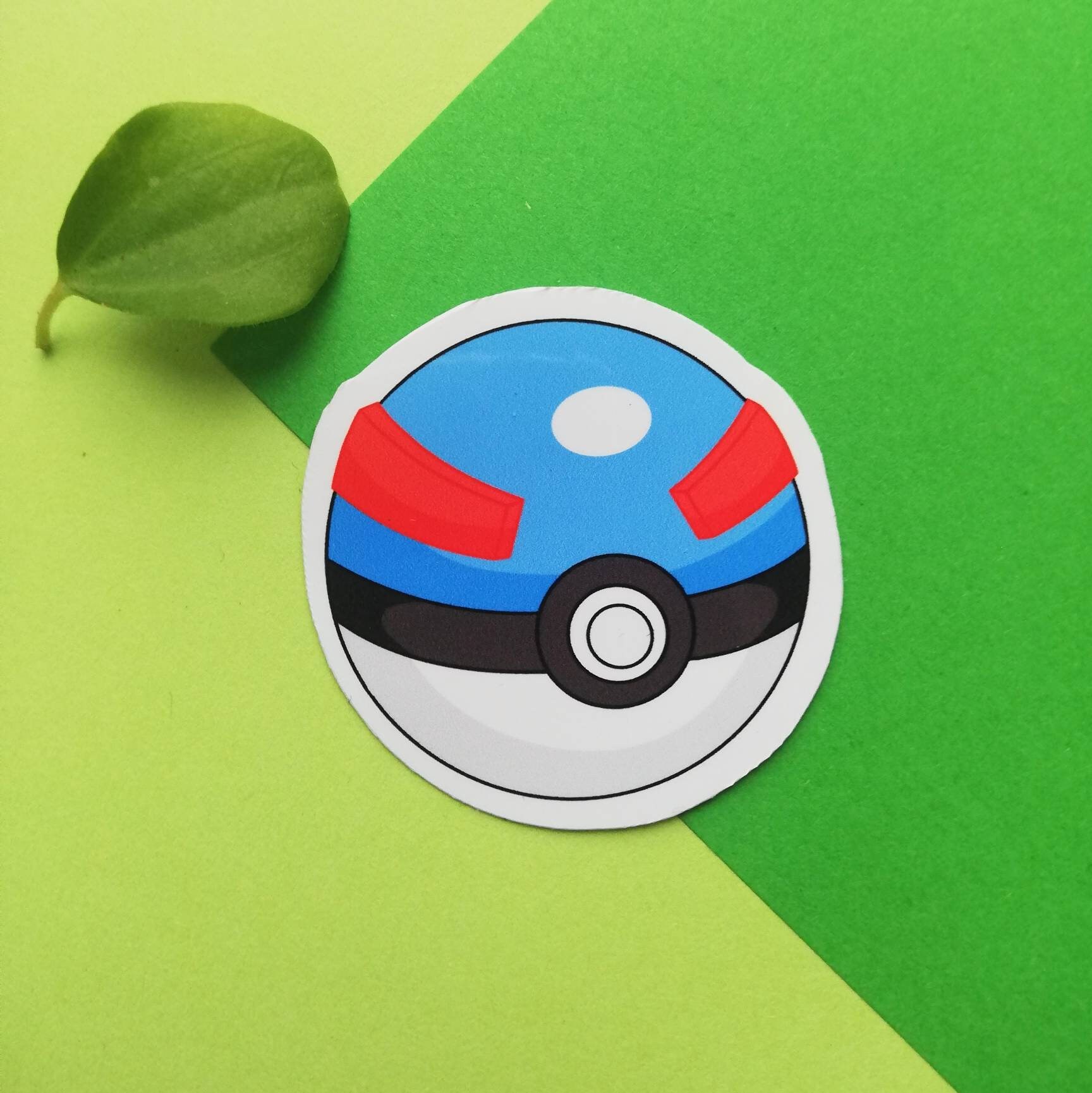 Pokeball Sticker Pokeball, Great Ball, Ultra Ball, Loveball - Etsy
