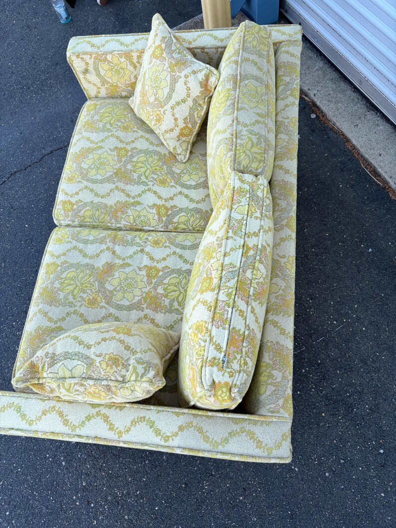 1960’s Rowe Furniture Canary Yellow Loveseat - Etsy