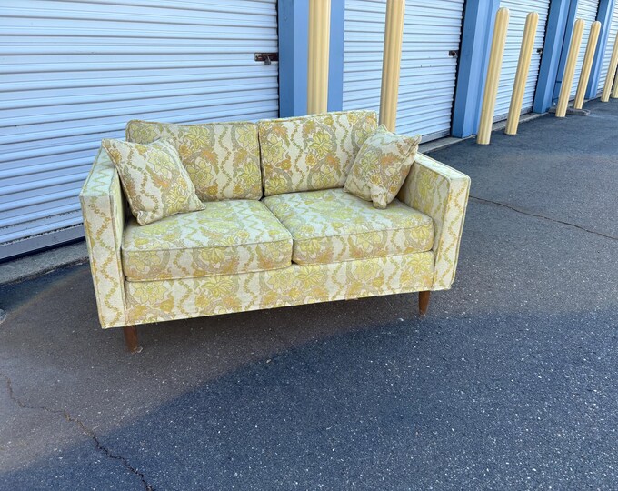 1960’s Rowe Furniture Canary Yellow Loveseat - Etsy