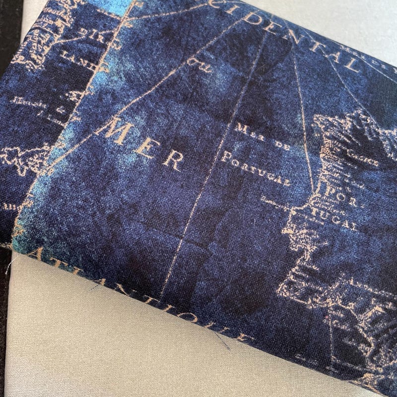 Map Fabric - Etsy