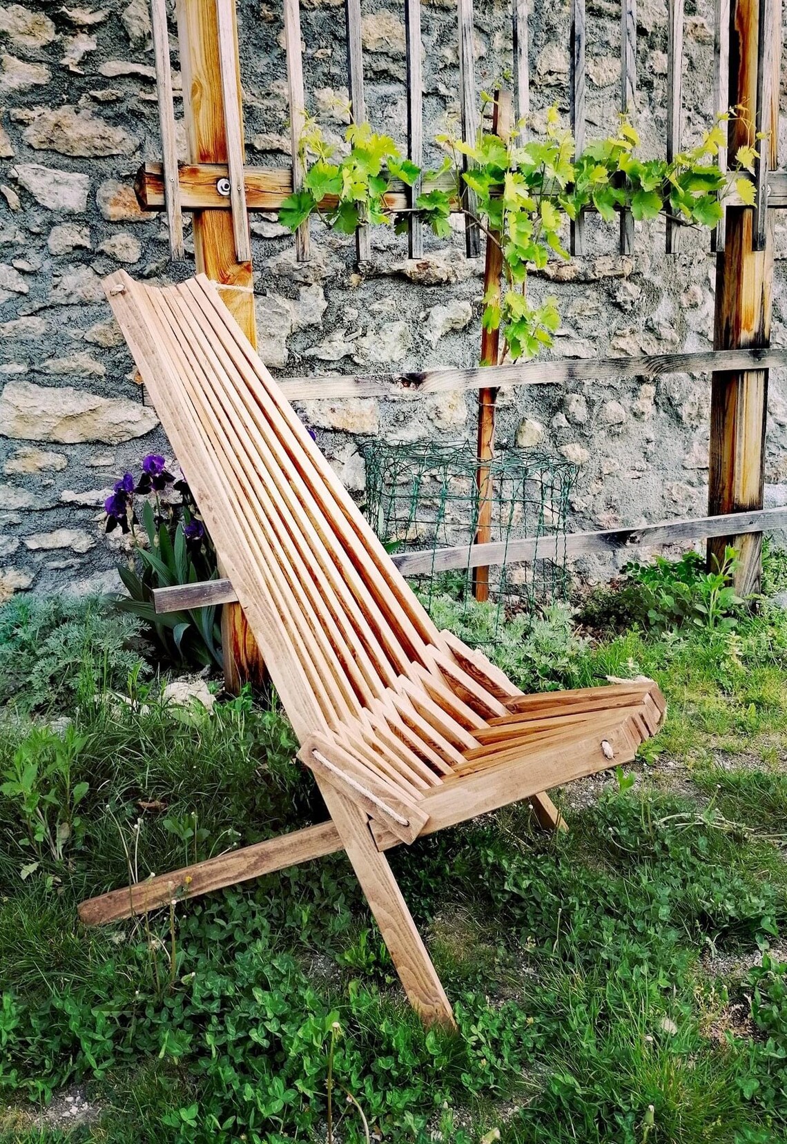 Wooden Bucket Chair Foldable Kentucky Stick Style - Etsy