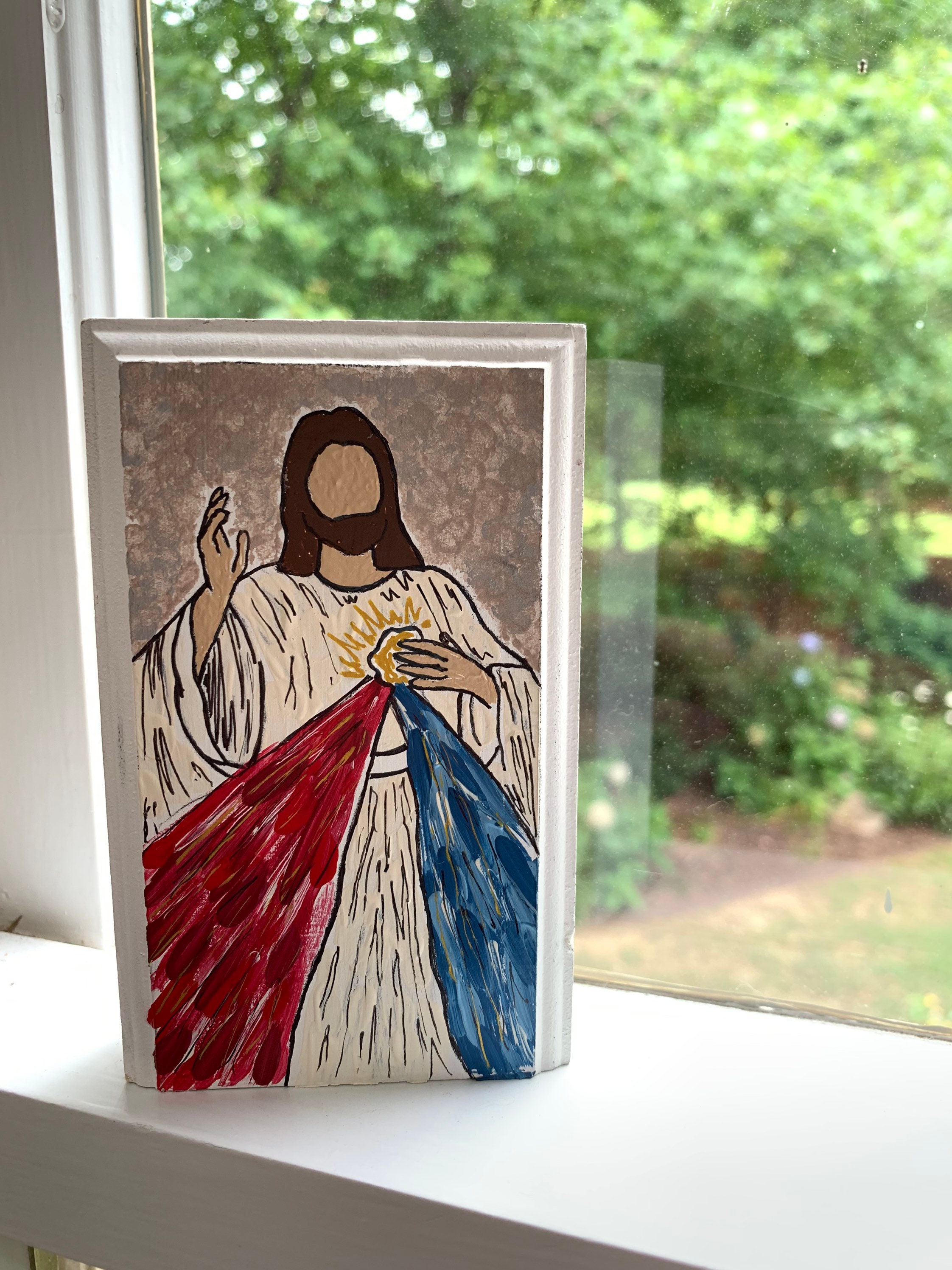 Sacred Heart of Jesus Prayer Block - Etsy