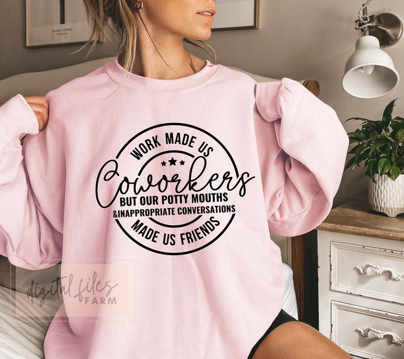 Coworker Friendship SVG, Best Friend Gift, Work Bestie Design (digital ...