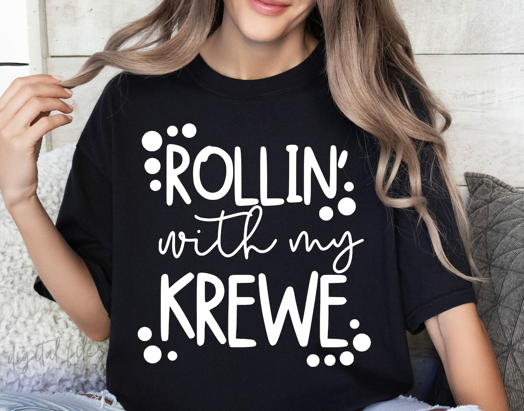 Rollin With My Krewe SVG, Mardi Gras Svg, Louisiana SVG, Beads Svg ...