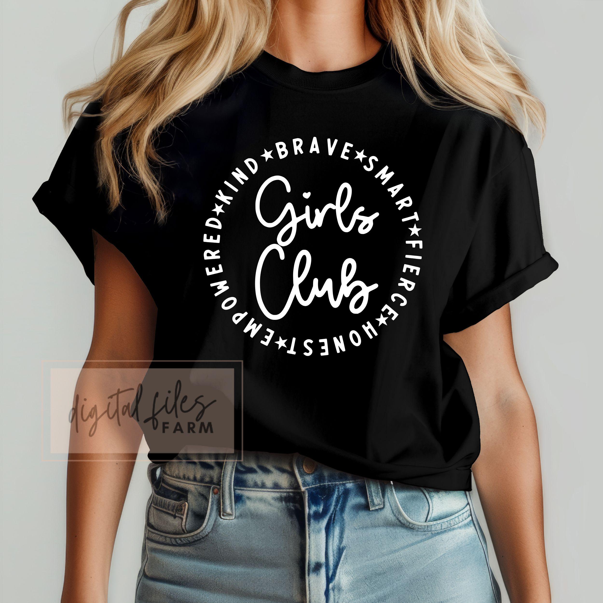 Girls Club SVG, Brave Fierce PNG Design, Cricut Cut File (digital ...