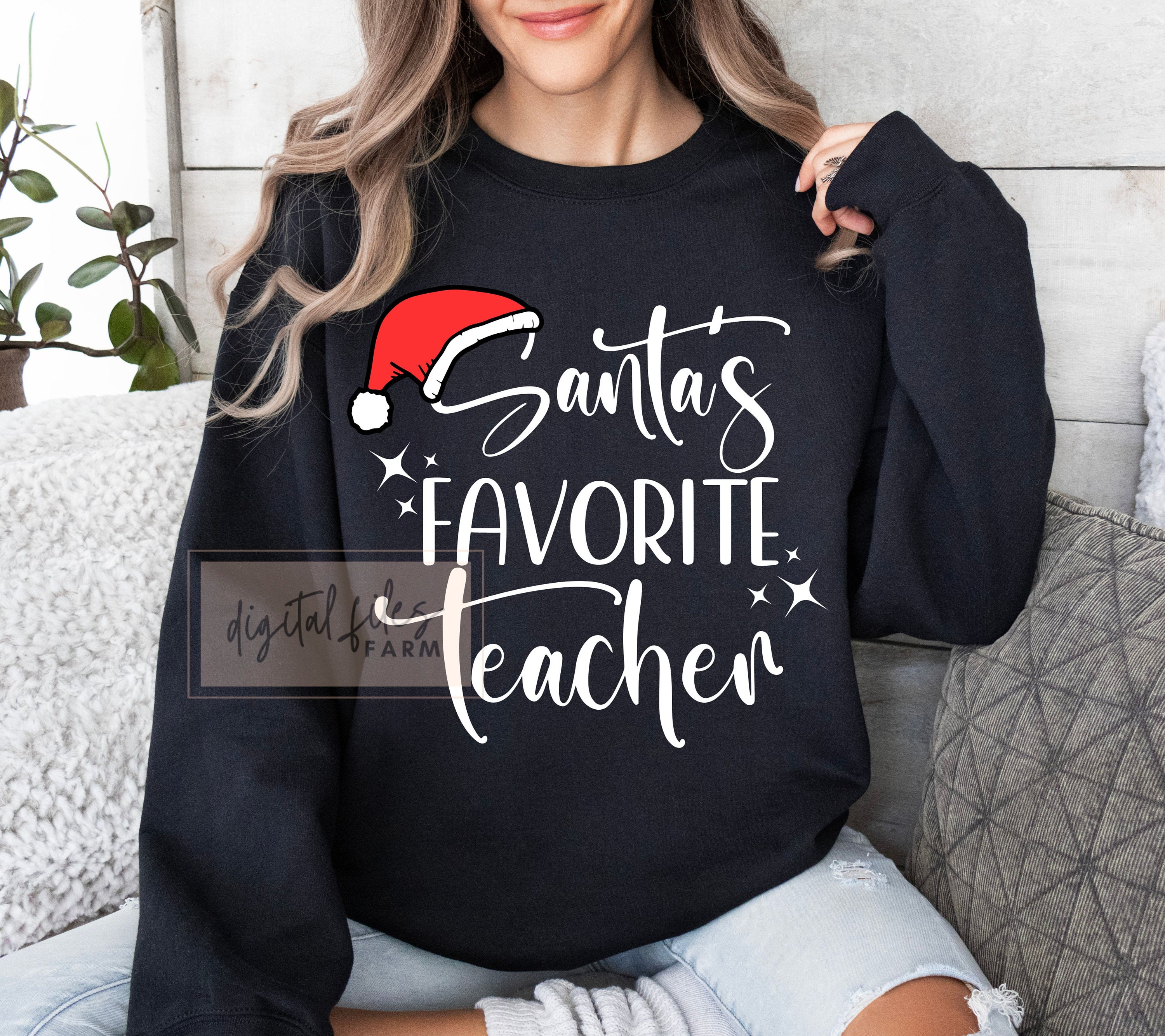 Christmas SVG, PNG, Santas Favorite Teacher Svg, Teacher Svg, Funny ...