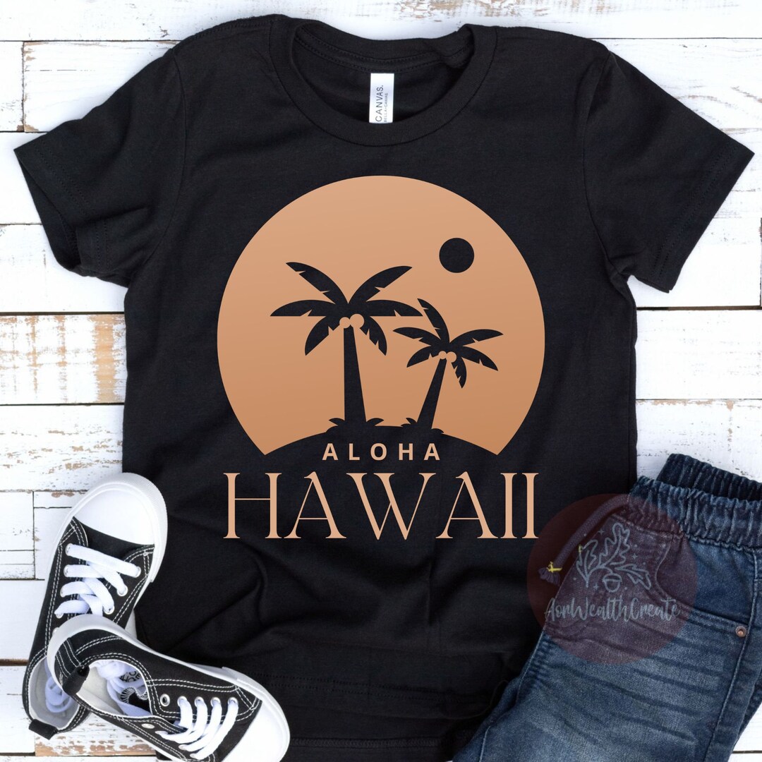 Aloha Hawaii Svg Hawaii Sunset Honolulu Hawaiian Island Svg - Etsy