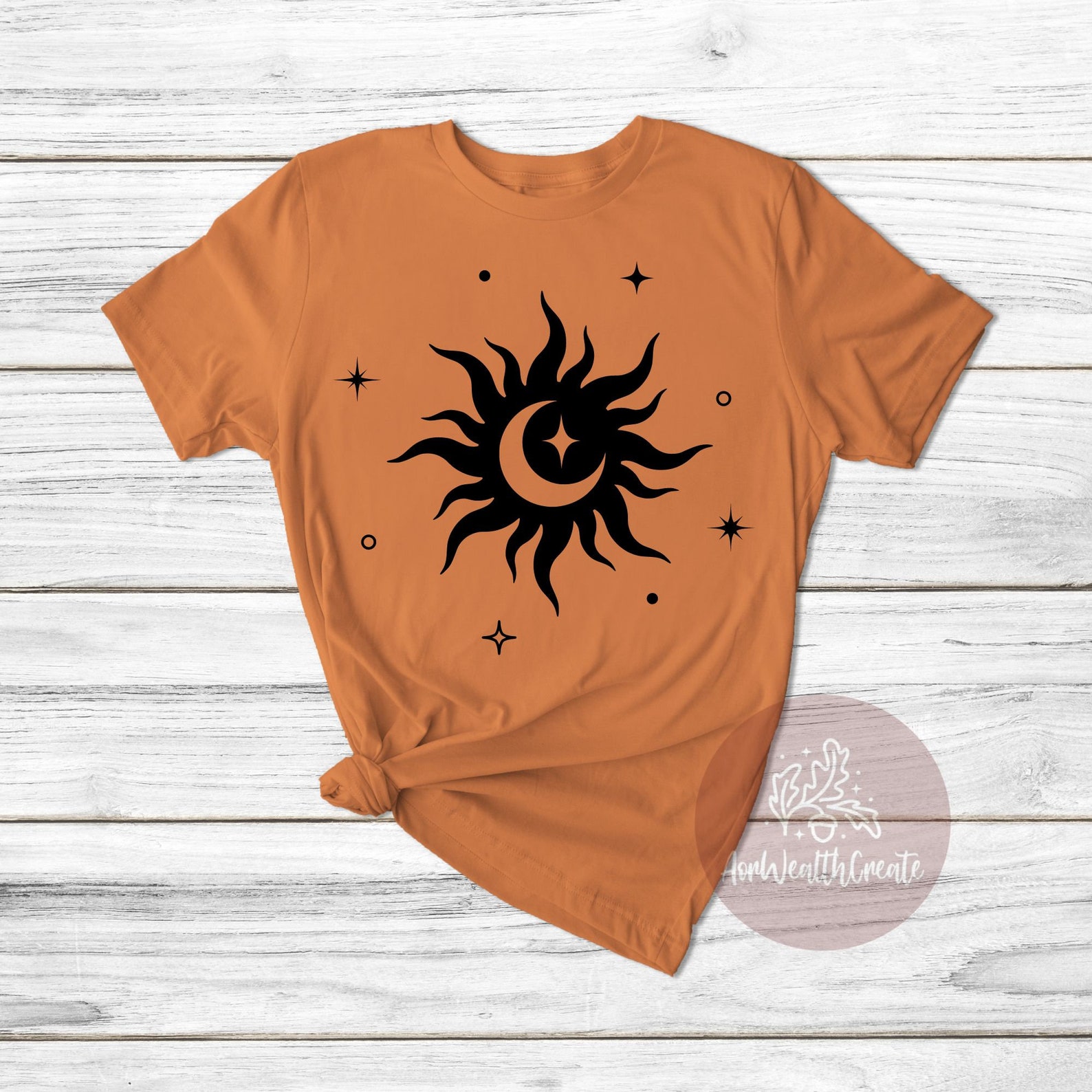 Sun and Moon Svg Magic Moon Svg Mystical Print for Shirt - Etsy