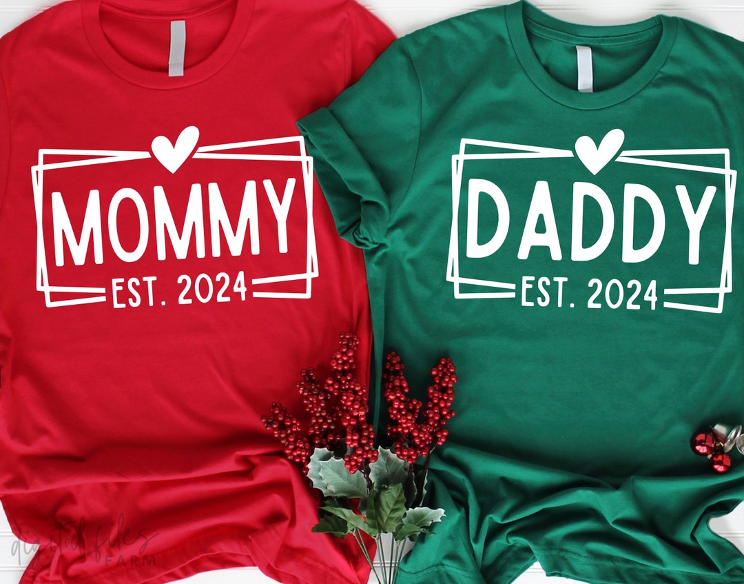 Mommy and Daddy SVG, PNG, Mom Svg, Dad Svg, Pregnancy Announcement Svg ...