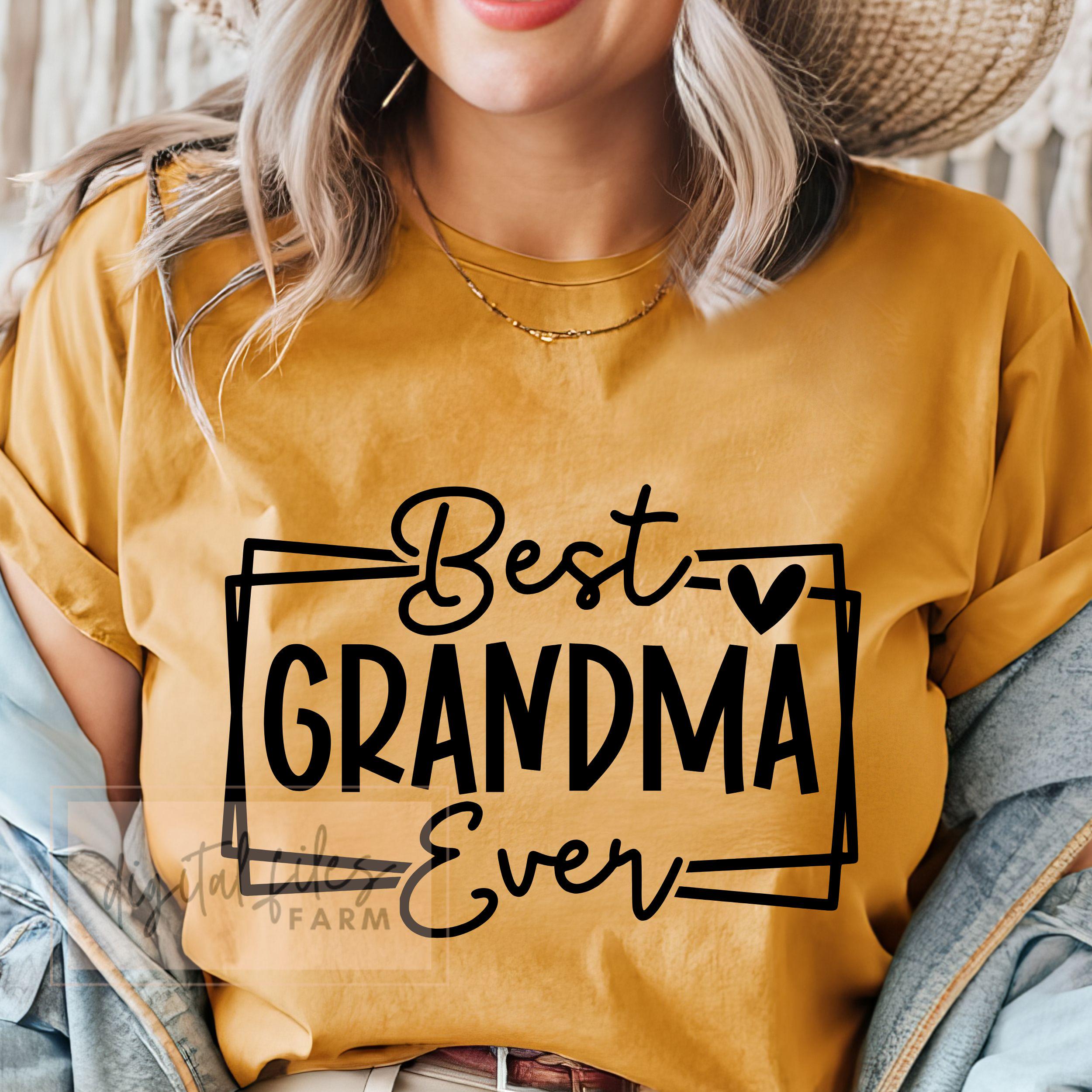 Best Grandma Ever SVG, Mother's Day Shirt Design (digital Download) - Etsy