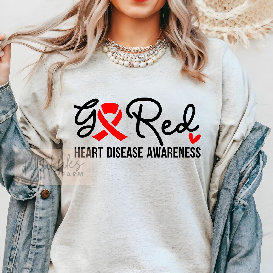 Heart Disease Awareness Svg, Go Red SVG, Go Red for Heart Health Svg ...