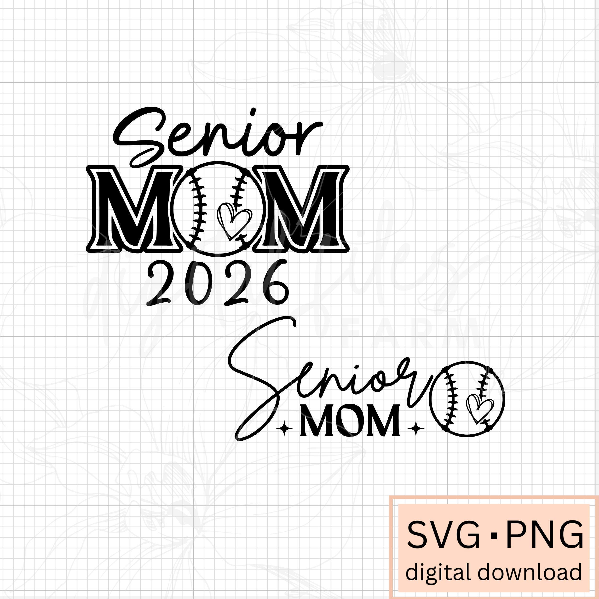 Senior Baseball Softball Mom Svg, Graduation Svg, Baseball Mom Sleeve ...