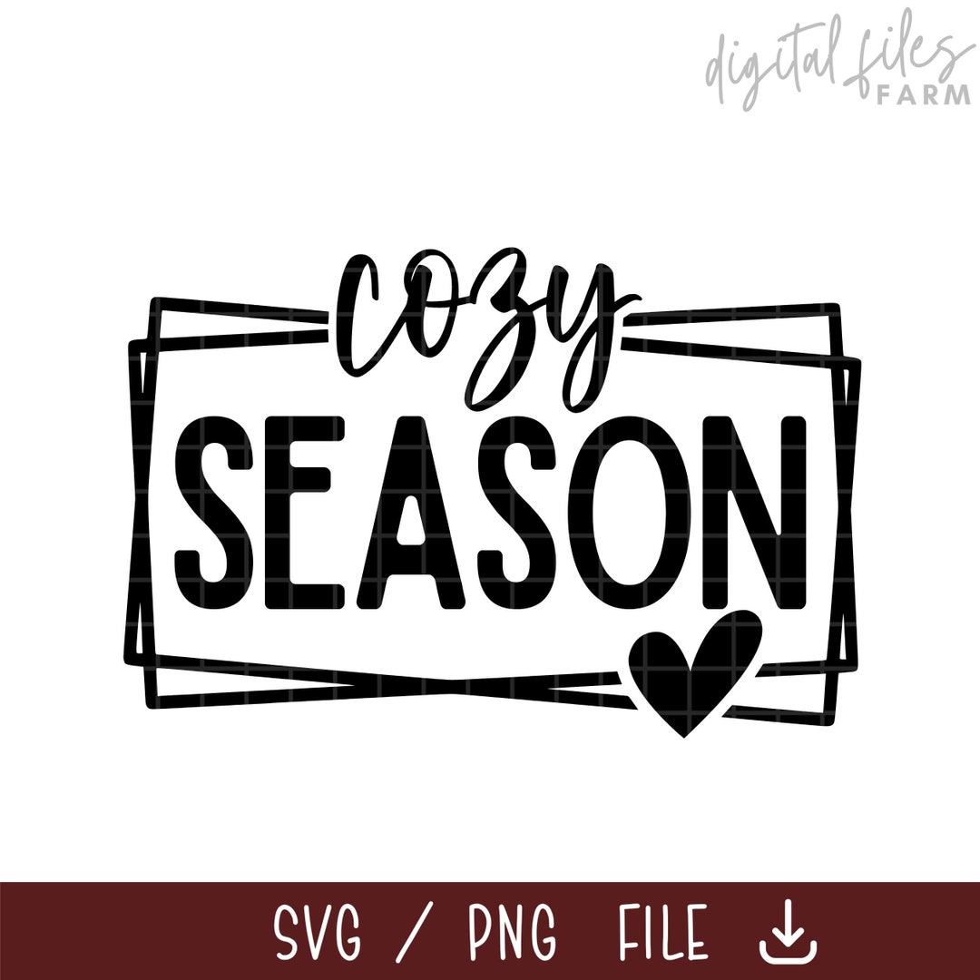 Cozy Season Svg Fall Svg Modern Svg Autumn Svg Cut File - Etsy