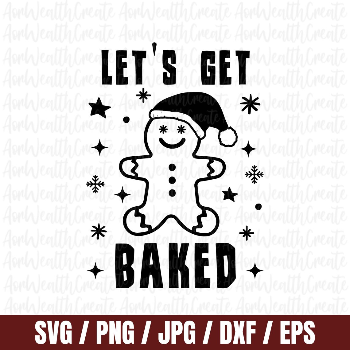 Lets Get Baked Svg Svg Files for Cricut Funny Christmas Svg - Etsy