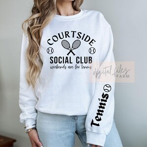 Tennis Mom SVG, Tennis Svg, Courtside Social Club Svg, Tennis Shirt Svg ...