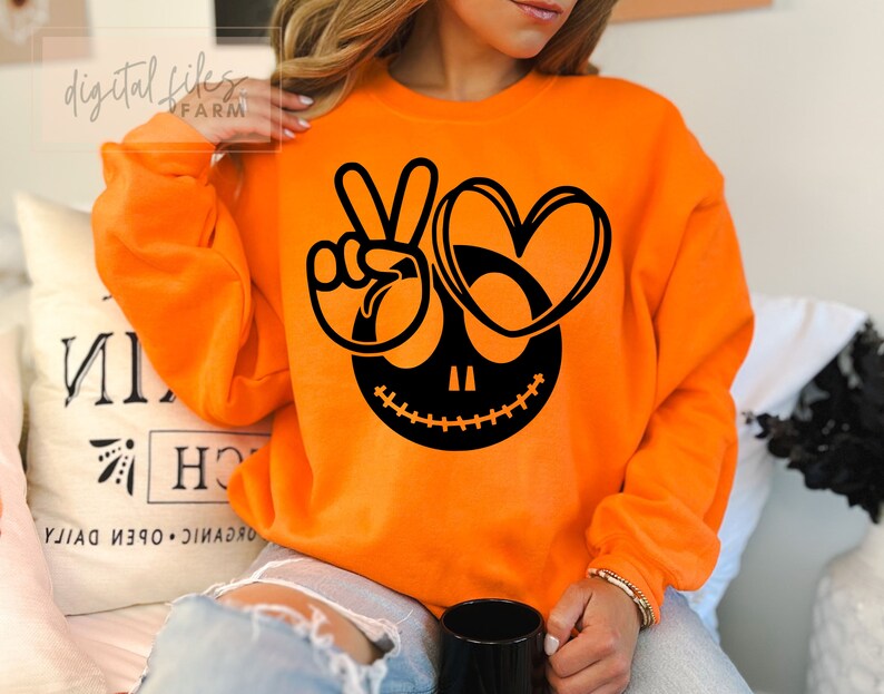 Halloween Svg, Peace Love Nightmare SVG, Peace Love Svg, Nightmare ...