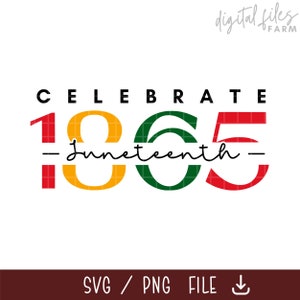 Juneteenth SVG Celebrate Juneteenth 1865 Svg 1865 SVG Black - Etsy