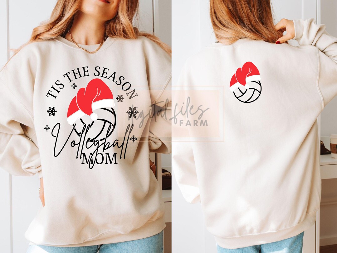 Christmas Svg, Tis the Season Svg, Volleyball Mom SVG, Santas ...