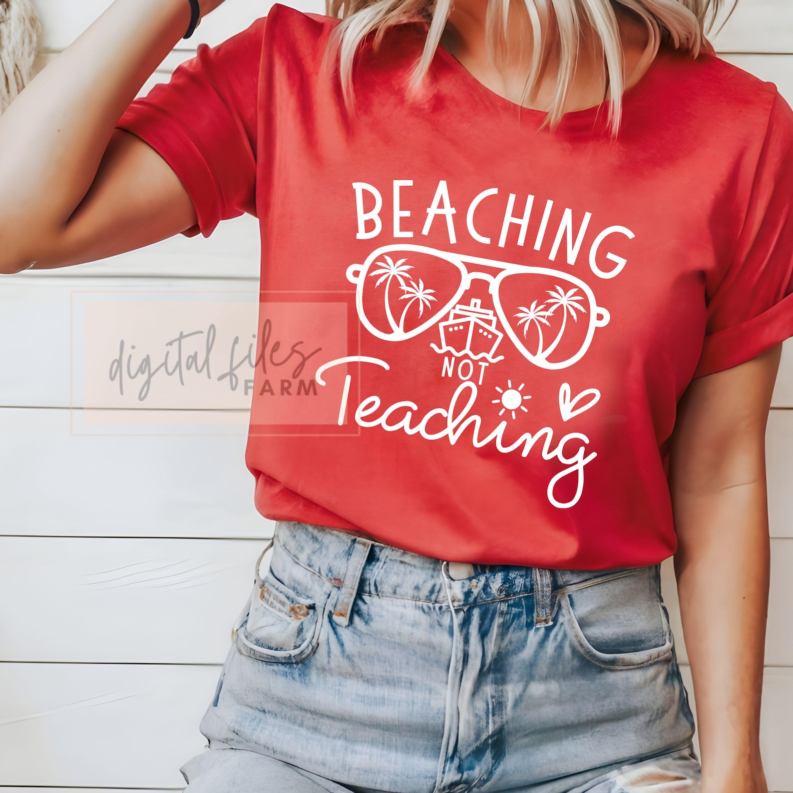 Teacher SVG PNG, Beaching Not Teaching Svg, Teacher Summer Svg, Teacher ...
