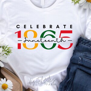 Juneteenth SVG, Celebrate Juneteenth 1865 Svg, 1865 SVG, Black History ...