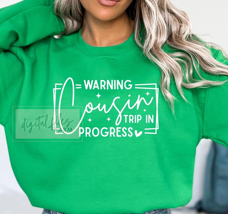 Cousin Trip in Progress SVG PNG: Family Vacation Design (digital ...