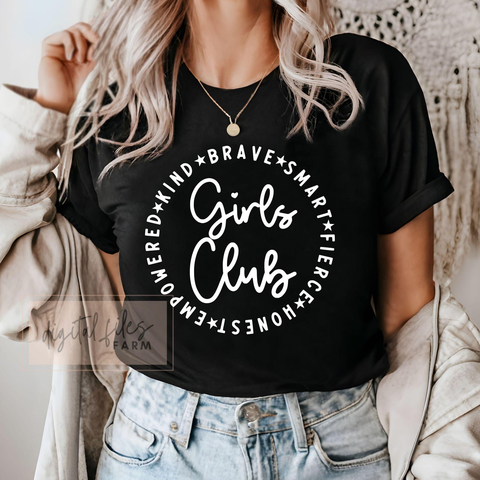 Girls Club SVG, Brave Fierce PNG Design, Cricut Cut File (digital ...