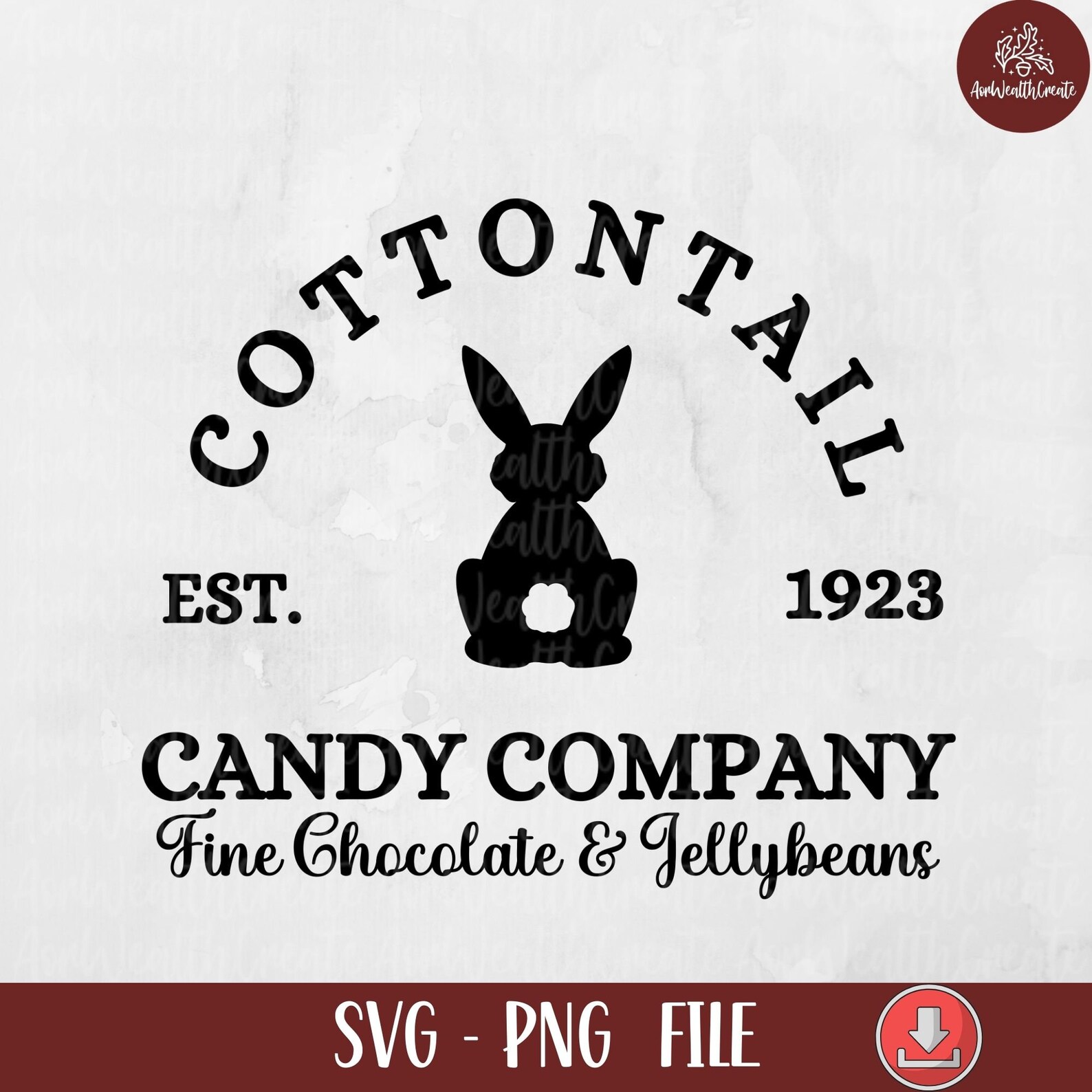Easter Svg Cottontail Candy Company Svg Bunny Svg Funny | Etsy