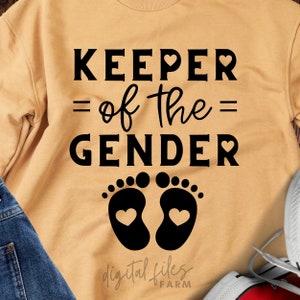 Gender Reveal Keeper of the Gender SVG PNG, Team Boy Team Girl, Gender ...