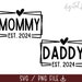 Mommy and Daddy SVG, PNG, Mom Svg, Dad Svg, Pregnancy Announcement Svg ...