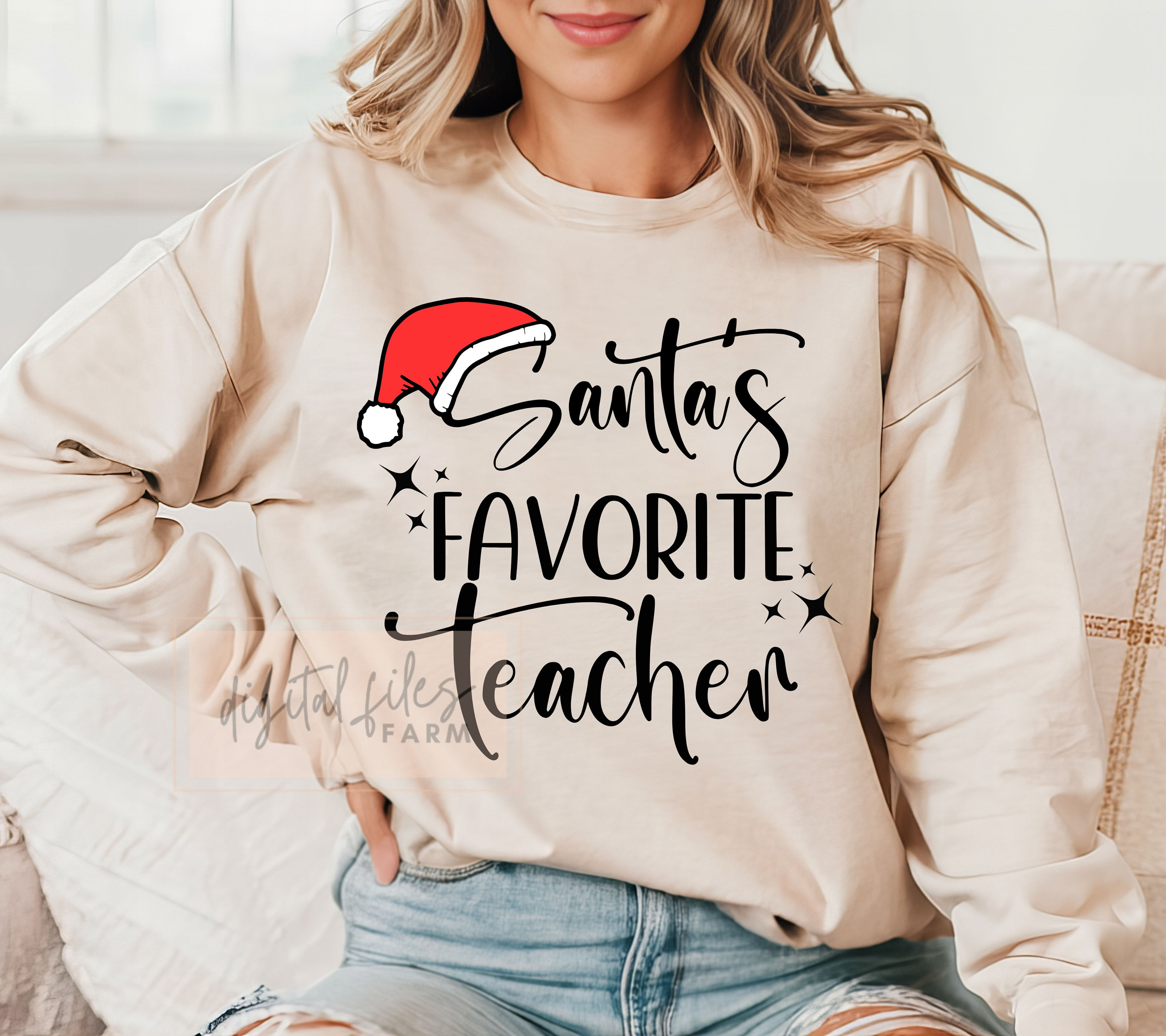 Christmas SVG, PNG, Santas Favorite Teacher Svg, Teacher Svg, Funny ...