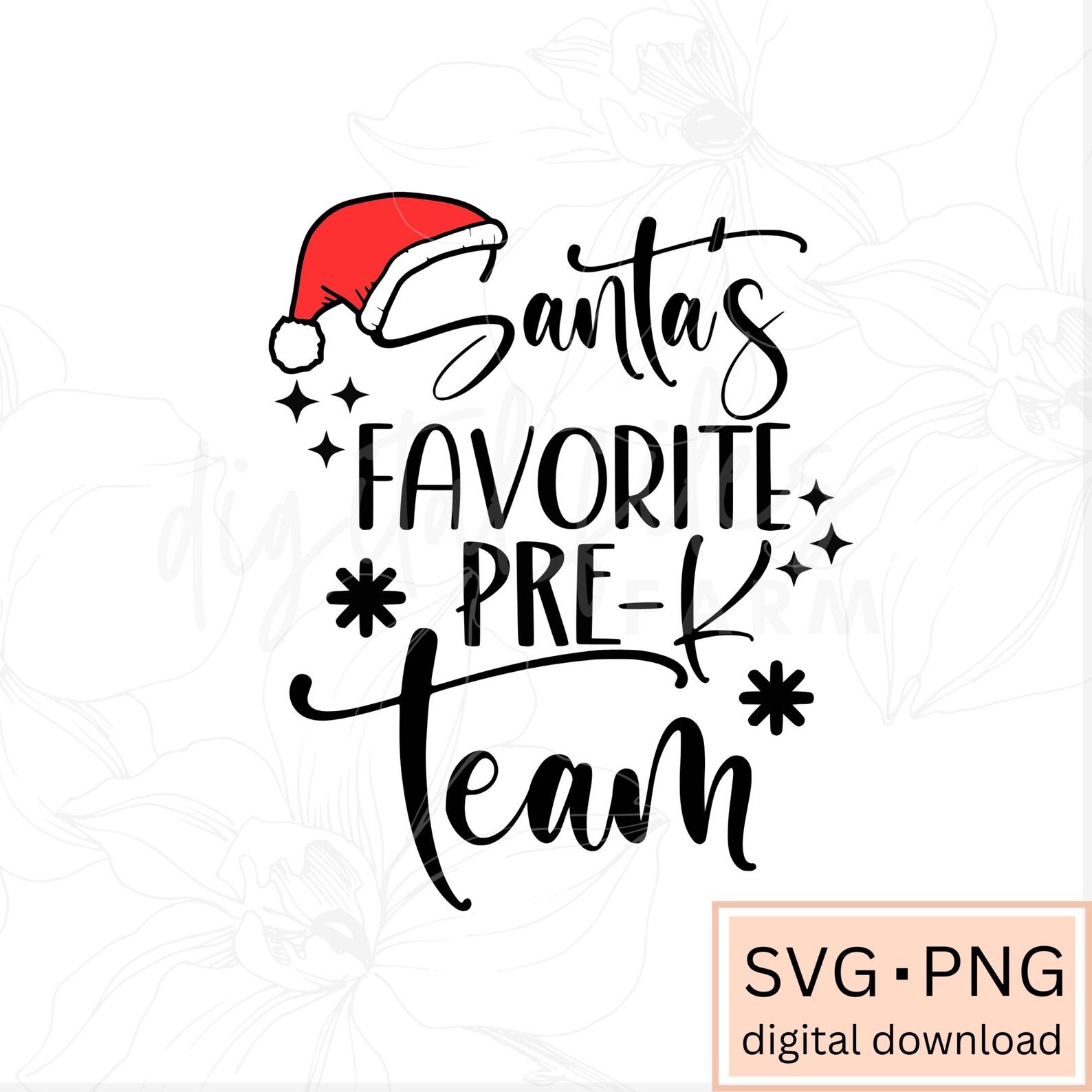 Christmas SVG, Santa's Favorite Pre-k Team Svg, Santa's Pre-k Team Svg ...