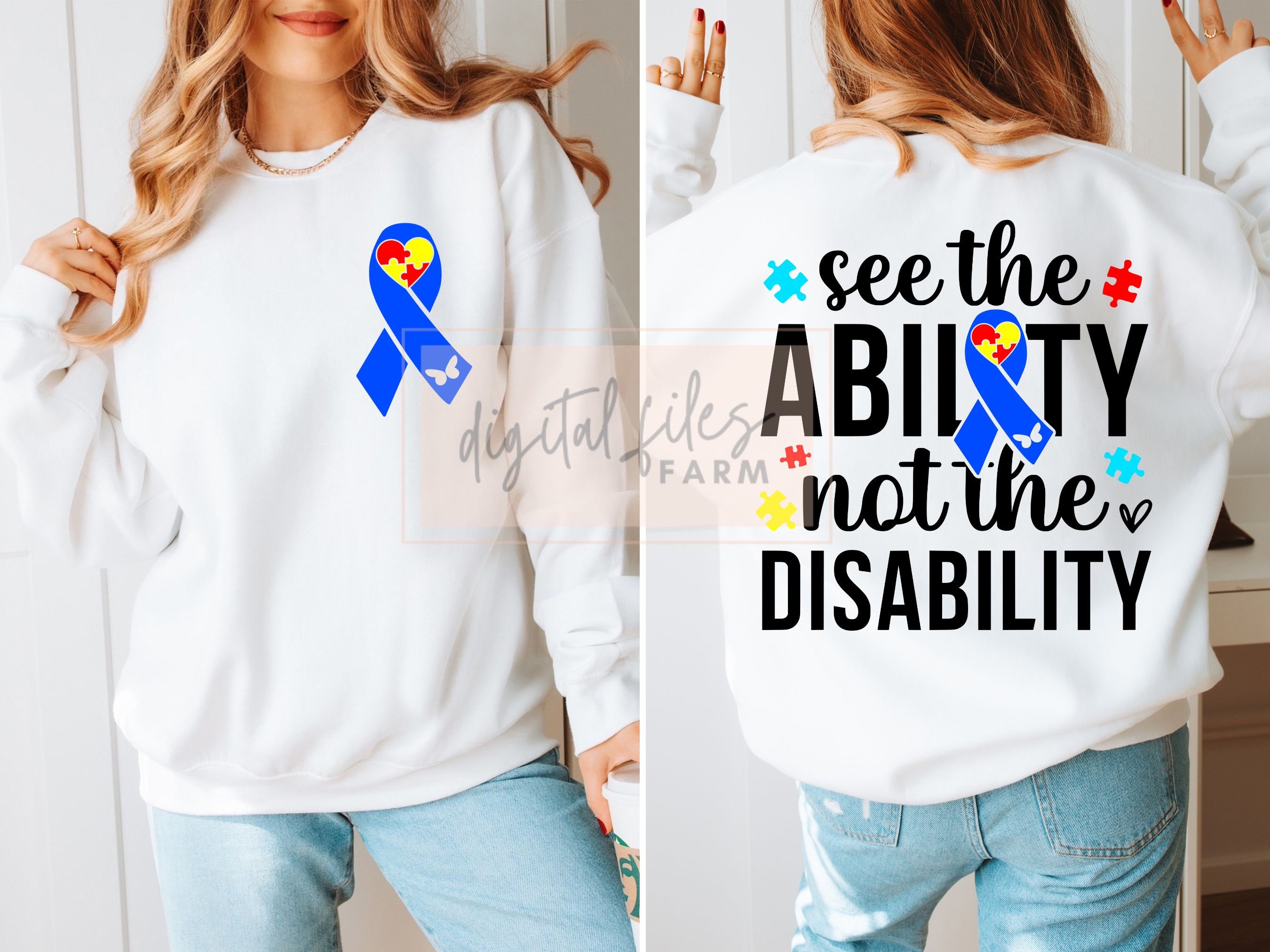 Disabilities Awareness SVG, Autism Svg, Autism Awareness Svg, See the ...